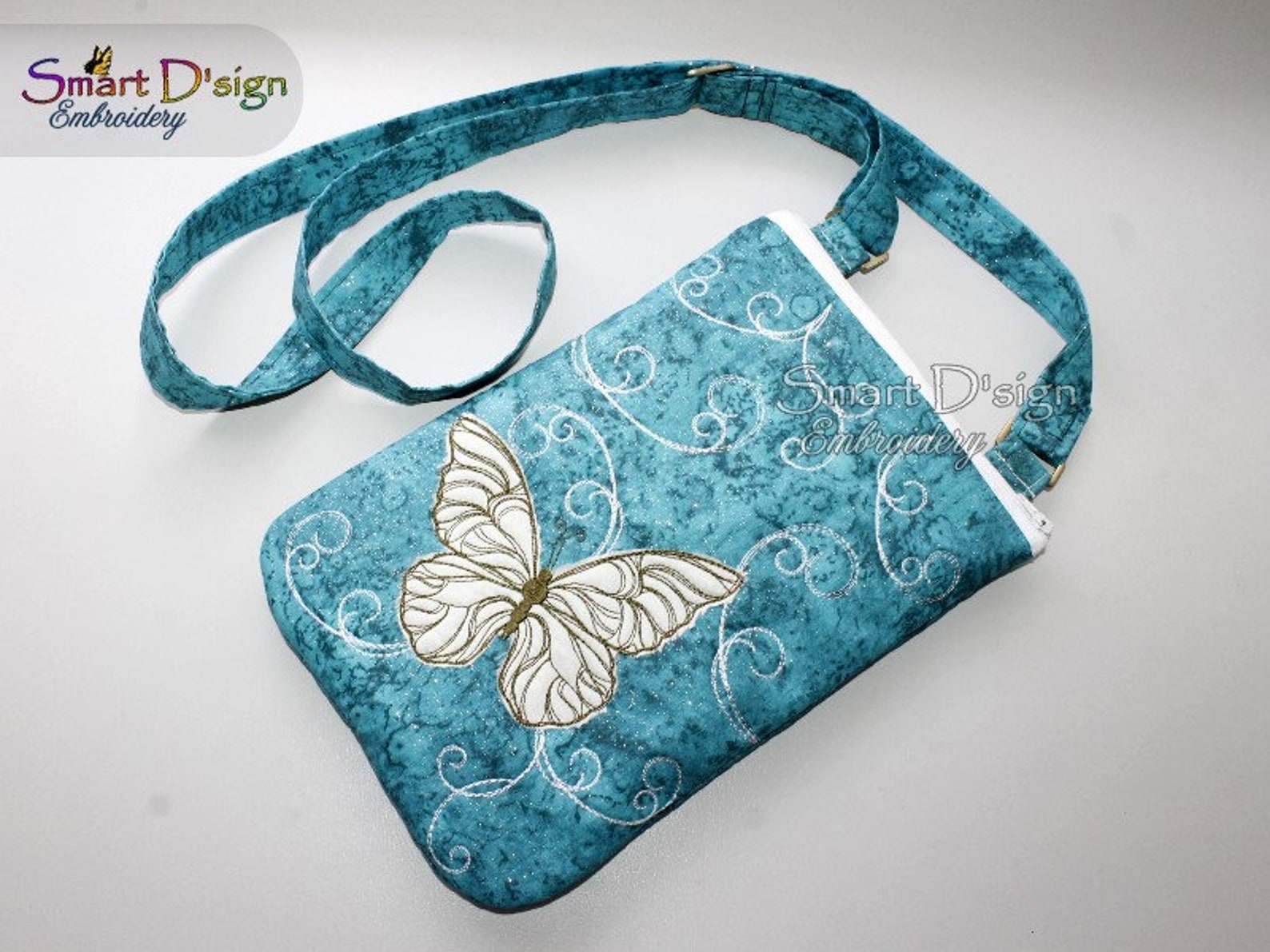 ITH Butterfly - Cross Body Bag Machine Embroidery Design 8x12 Inch ...