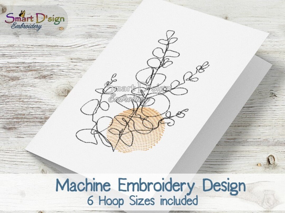 Beautiful OUTBACK FLOWER No. 1 - Line Art | Machine Embroidery Design ...