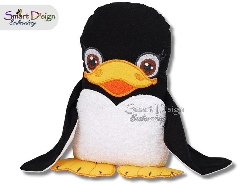 2x ITH Machine Embroidery Designs 6x10 Inch Penguin Stuffy - Etsy