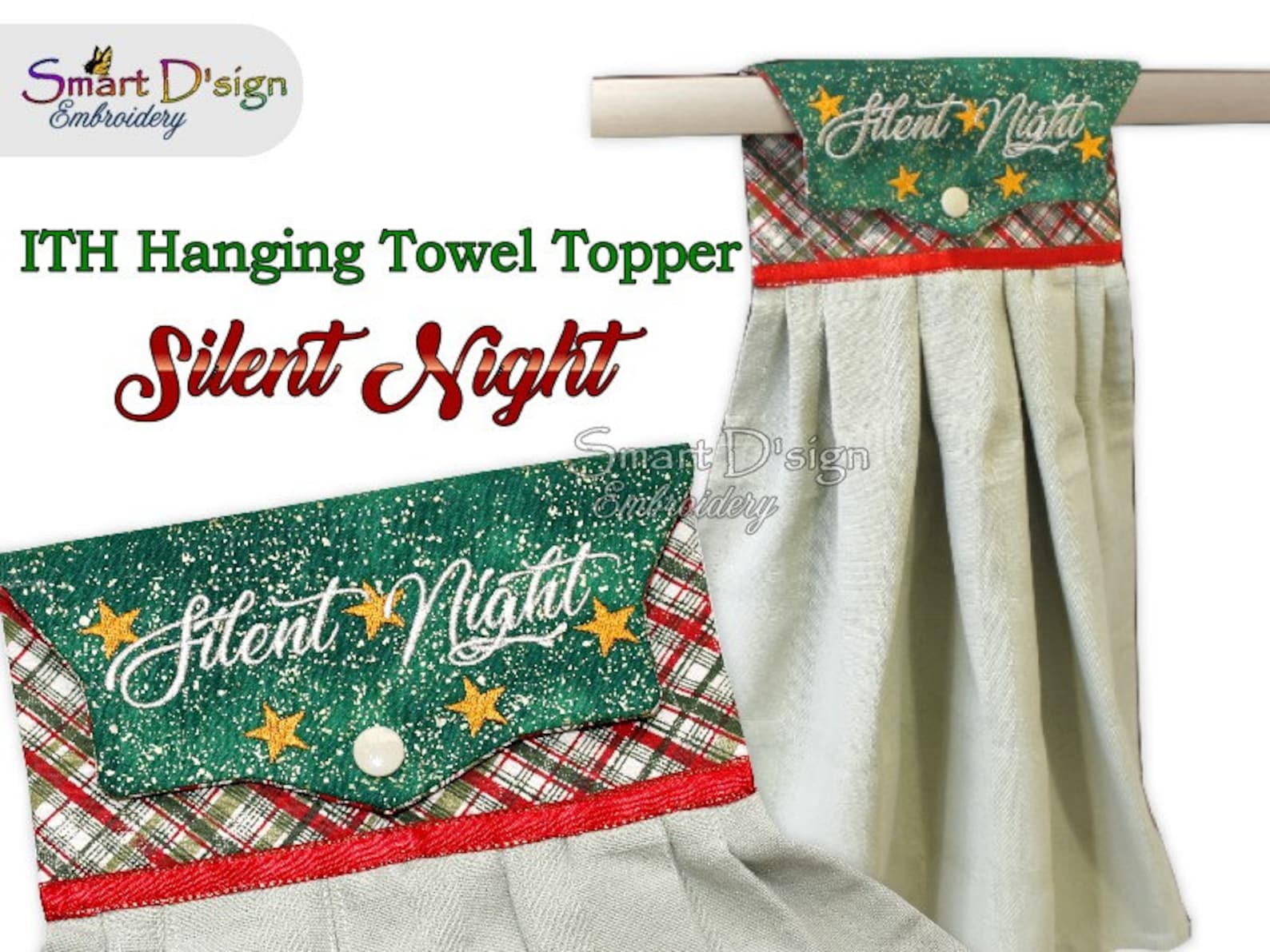 7 X 7 Inch 18 X 18 Cm ITH Machine Embroidery Design Hanging | Etsy