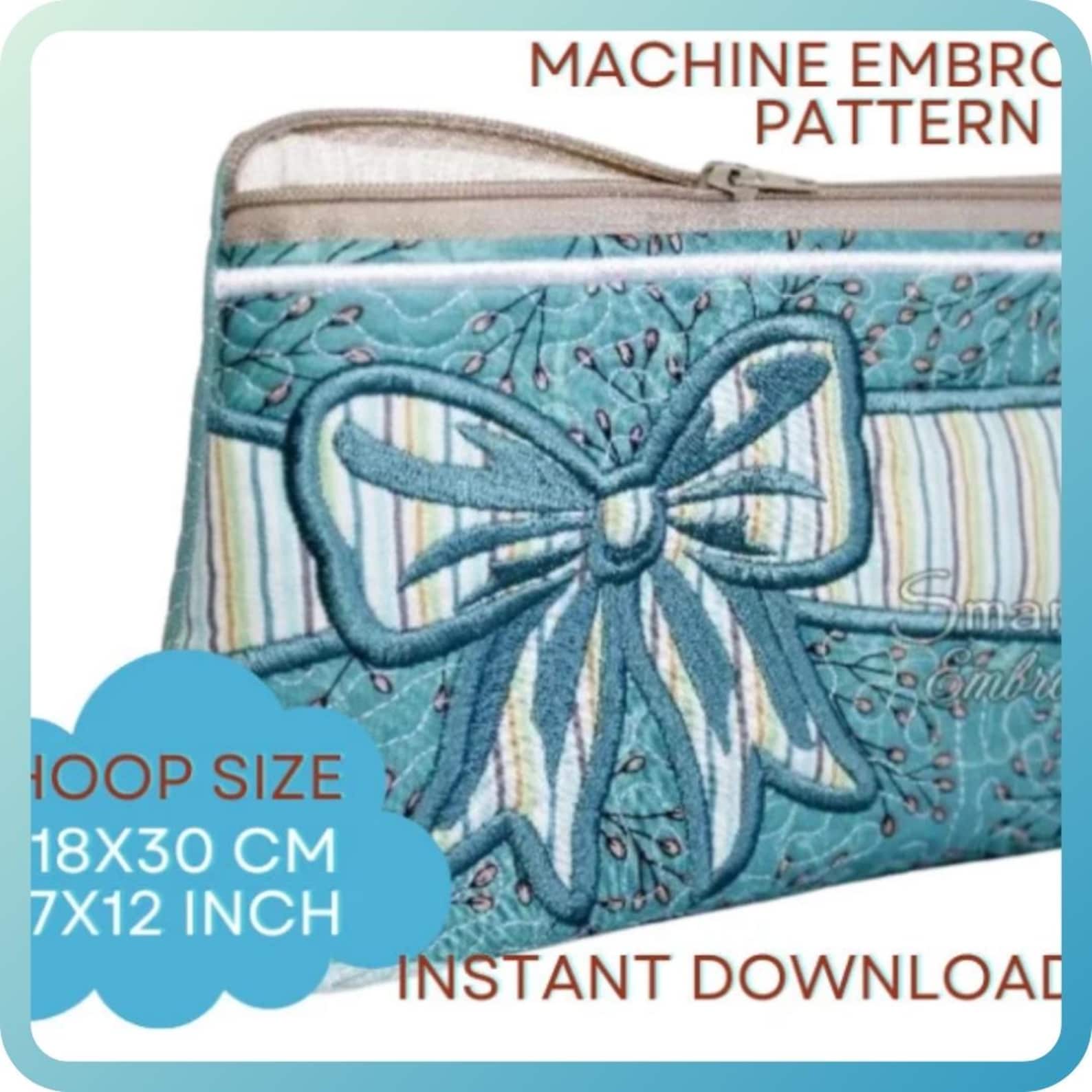 18x30 Cm 7x12 Inch ITH Machine Embroidery Design | CELEBRATION BOW ...