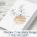 Beautiful OUTBACK FLOWER No. 9 - Line Art | Machine Embroidery Design ...