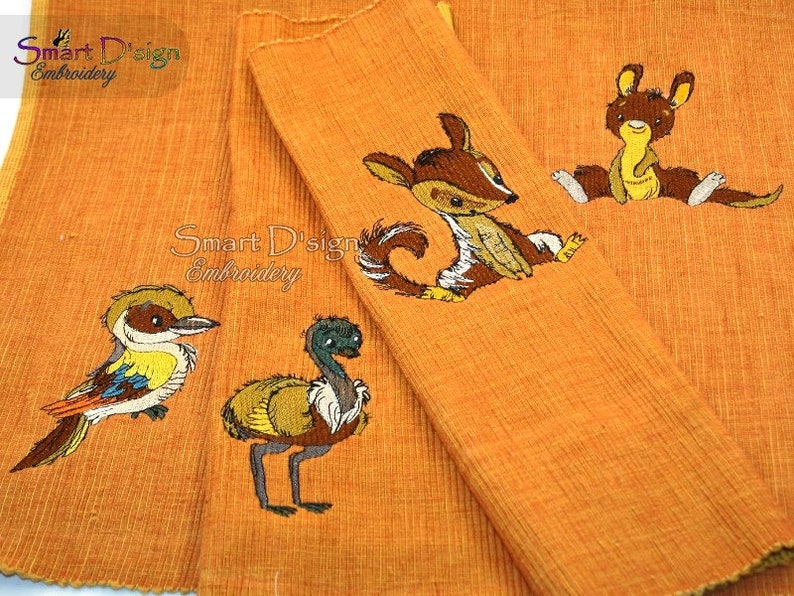 Australian Baby Animals Vol 1 Machine Embroidery Design 4.75x4.75 Inch ...