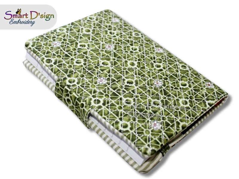 ITH Book Cover A5 CURVE E-book Machine Embroidery Design In-the-hoop ...