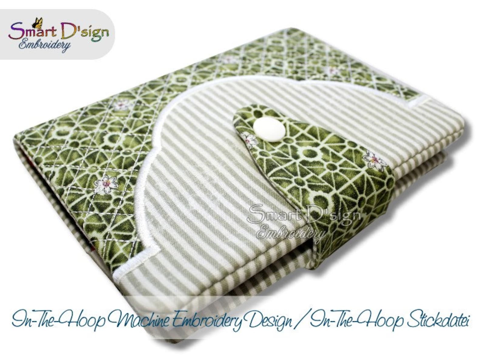 ITH Book Cover A6 CURVE E-book Machine Embroidery Design In-the-hoop ...