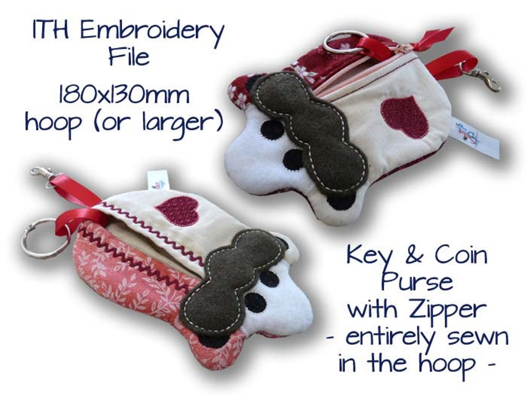 ITH Machine Embroidery Design Project Zipper Bag 13x18 Cm Hoop ...