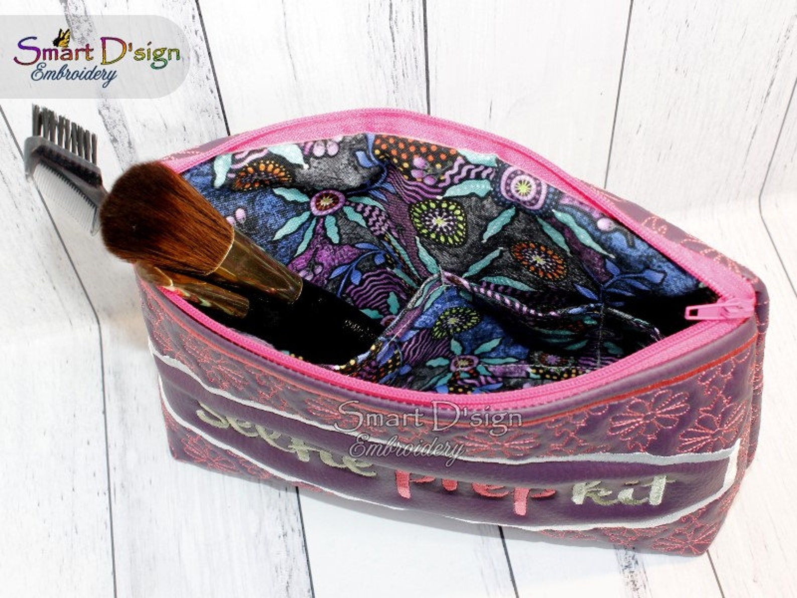 ITH Cosmetic Bag Selfie Prep Kit Fully Lined 20x30 Cm - Etsy