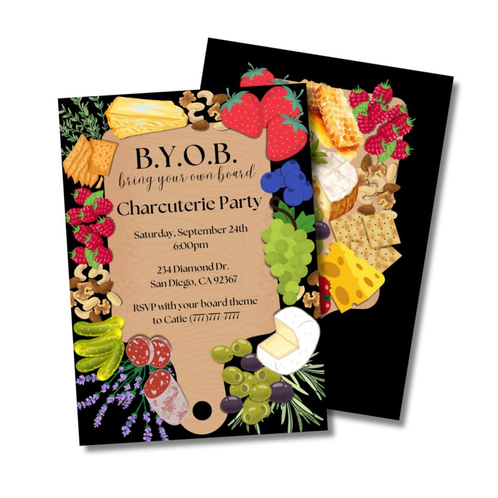 Charcuterie Board Party Customizable Invitation, Bring Your Own Board ...