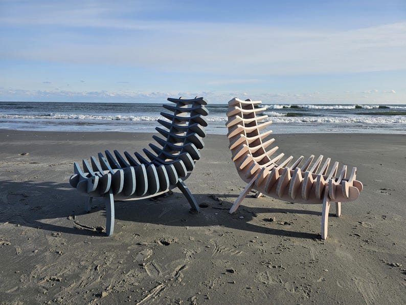 Whale Tail Chair Set With the Table two Person Set - Etsy