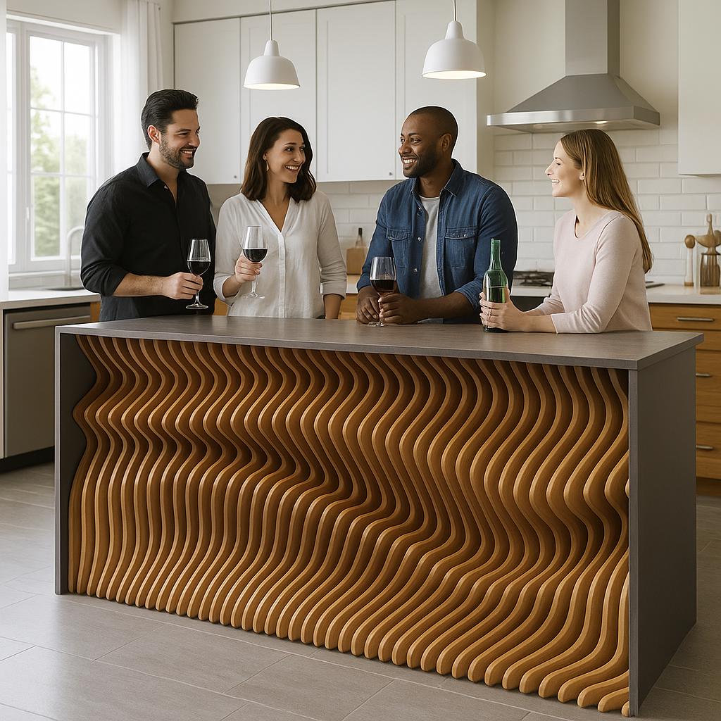 Bar Counter Made in the USA "waveform" - Etsy