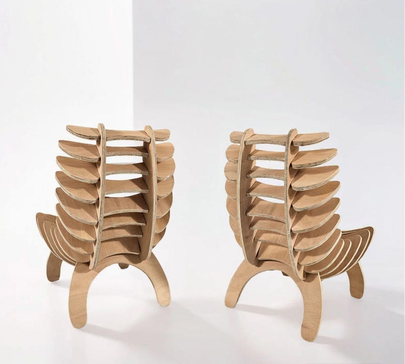 Whale Tail Chair Set With the Table two Person Set - Etsy