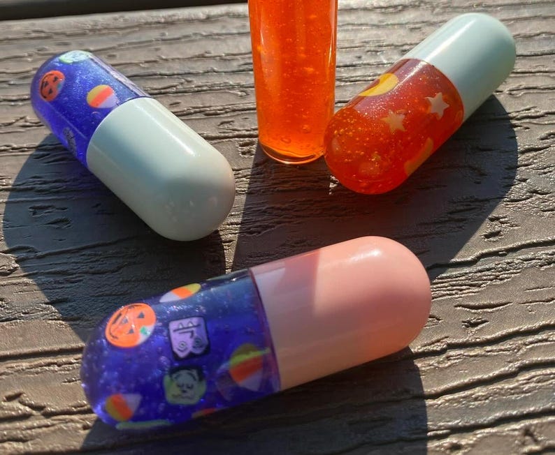 Halloween Themed Mini Lip Gloss 3 Pack Bundle - Etsy