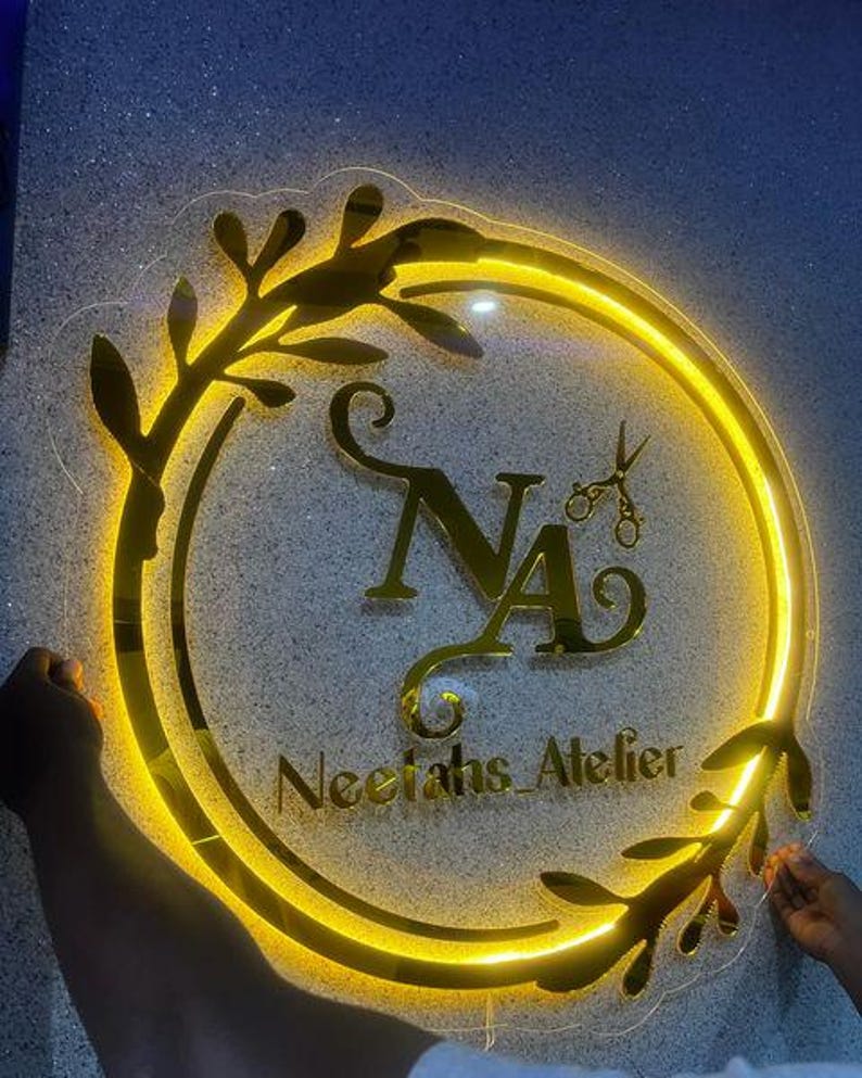 Custom Acrylic Sign, Round Sign, Welcome Sign, Acrylic Name Sign, Spa ...