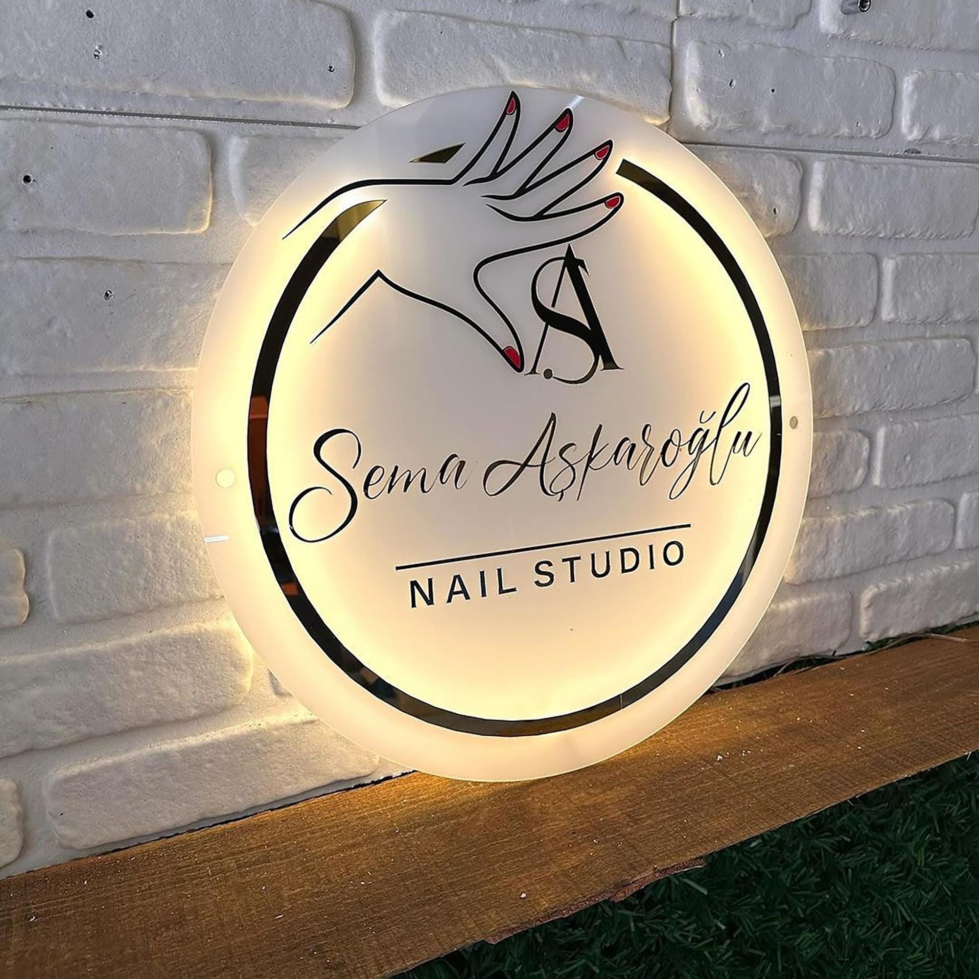 Custom Acrylic Sign, Round Sign, Welcome Sign, Acrylic Name Sign, Spa ...