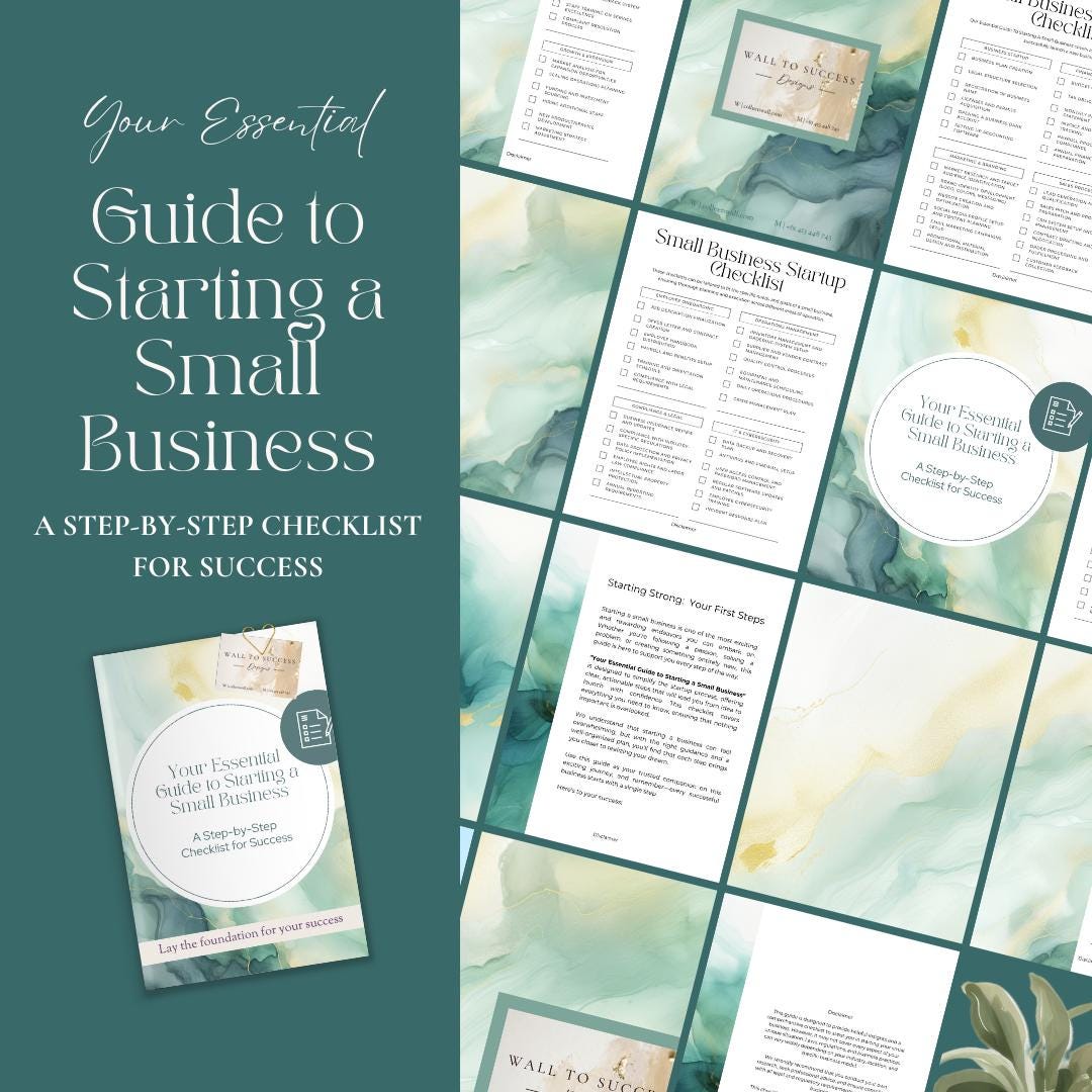 Your Essential Guide to Starting a Small Business - Checklist - Etsy