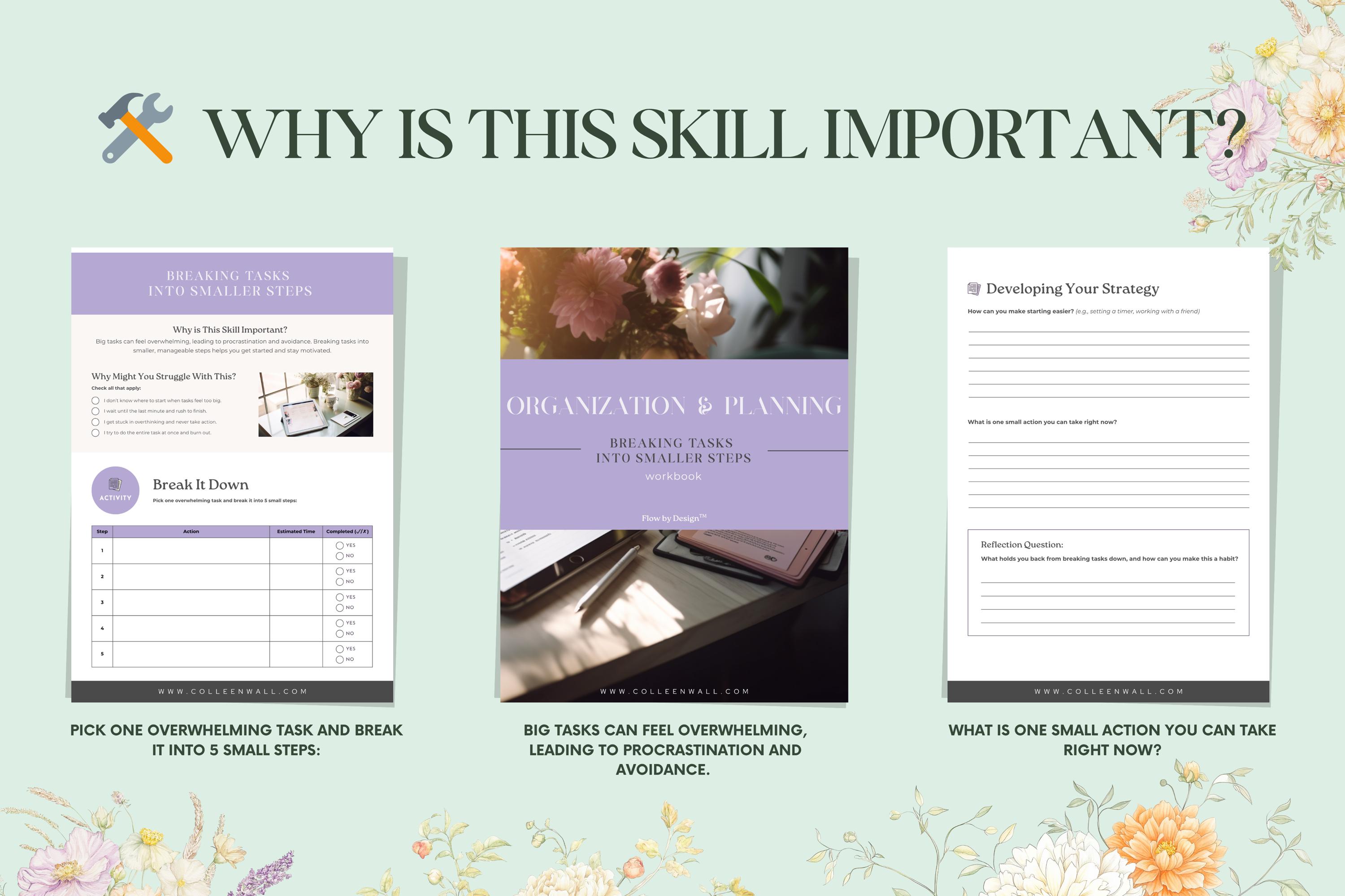 Task Breakdown Worksheet: Executive Assistant Productivity (printable ...