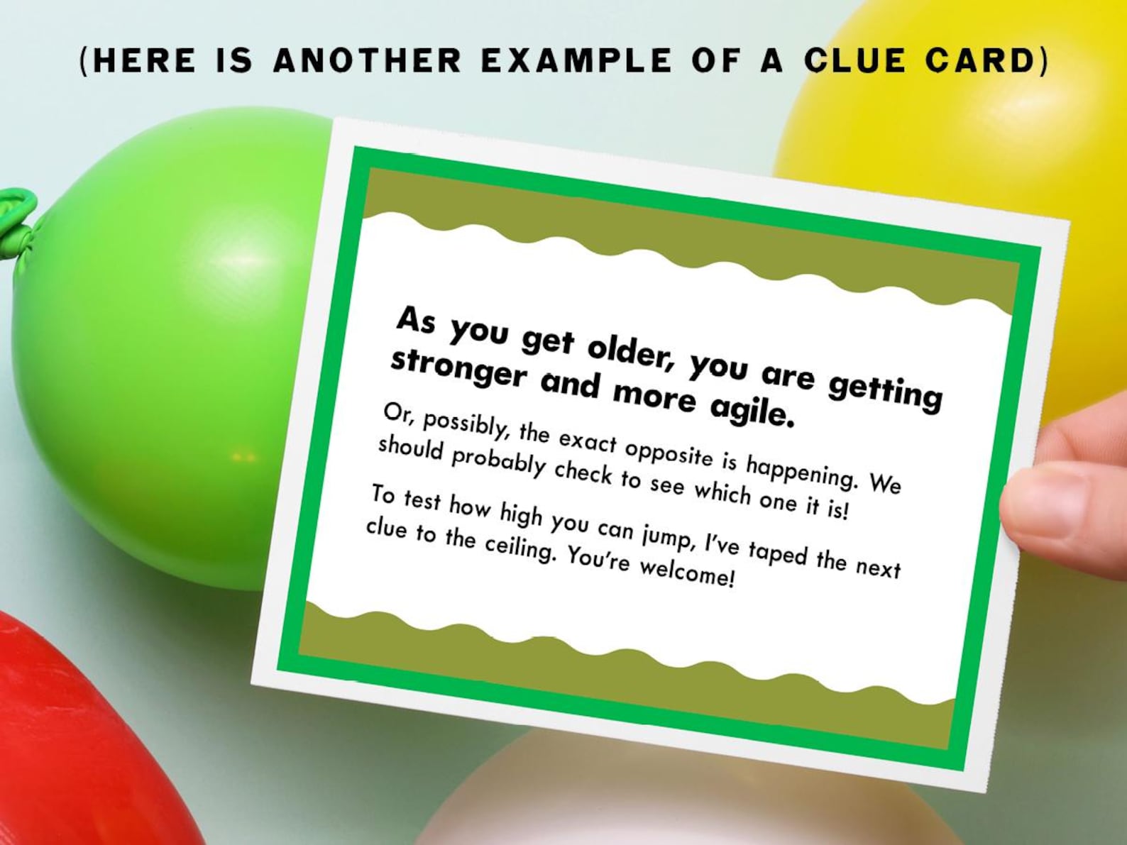 Funny Birthday Treasure Hunt | Clue Card Game (instant Download) - Etsy