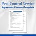Editable Pest Control Service Agreement Template - Customizable Client ...