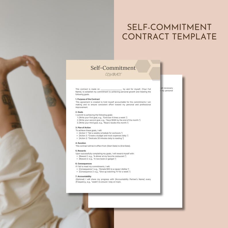 Achieve Success With Ease: Personalized Self Commitment Contract ...