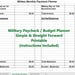 Military Paycheck / Budget Planner (bi-monthly). Track Your Monthly ...