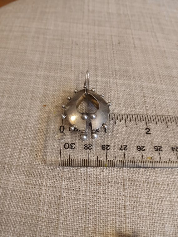 Vintage sterling drop earrings - Gem