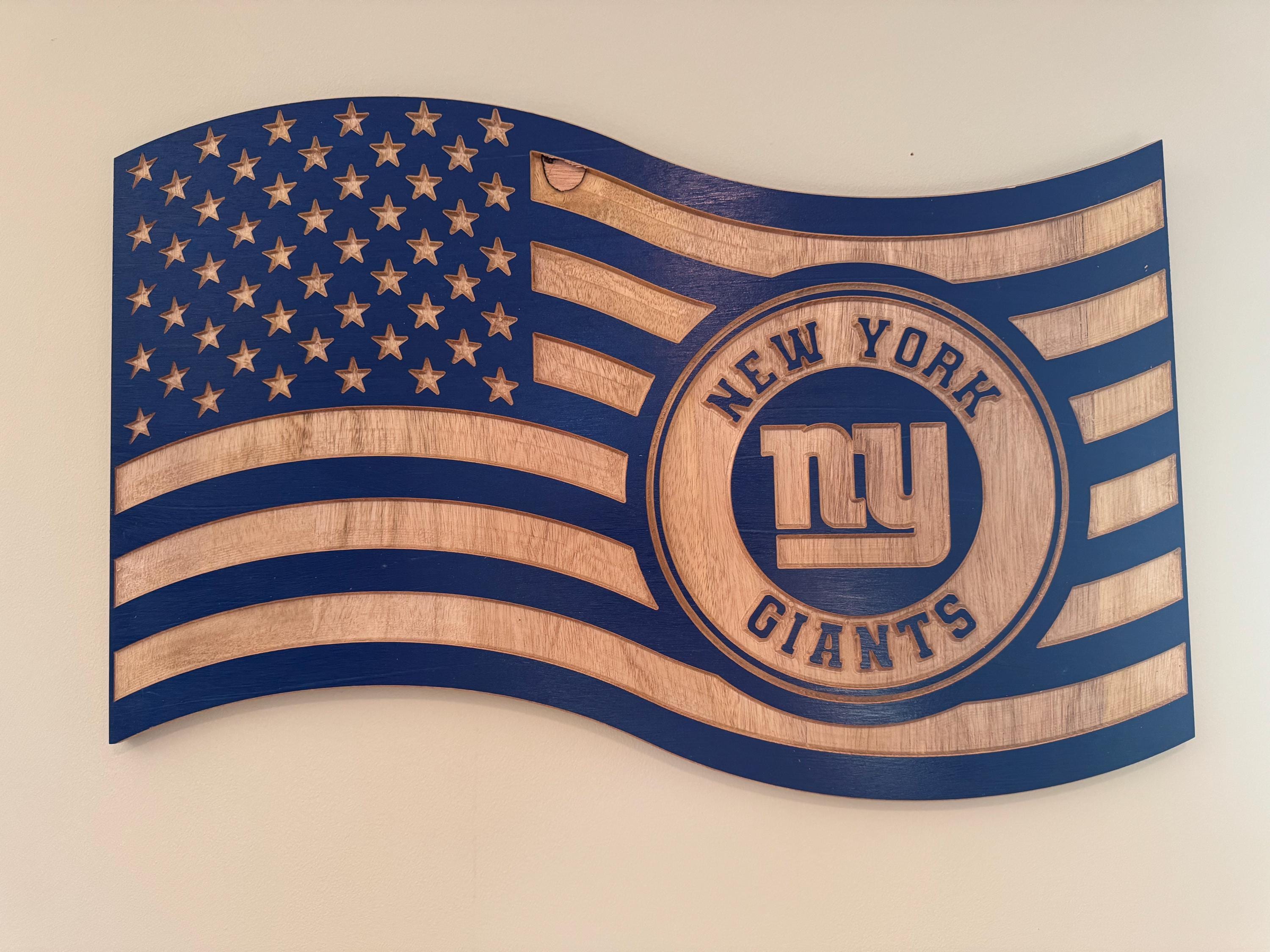 New York Yankees Carved Wooden Wavy Flag - Etsy