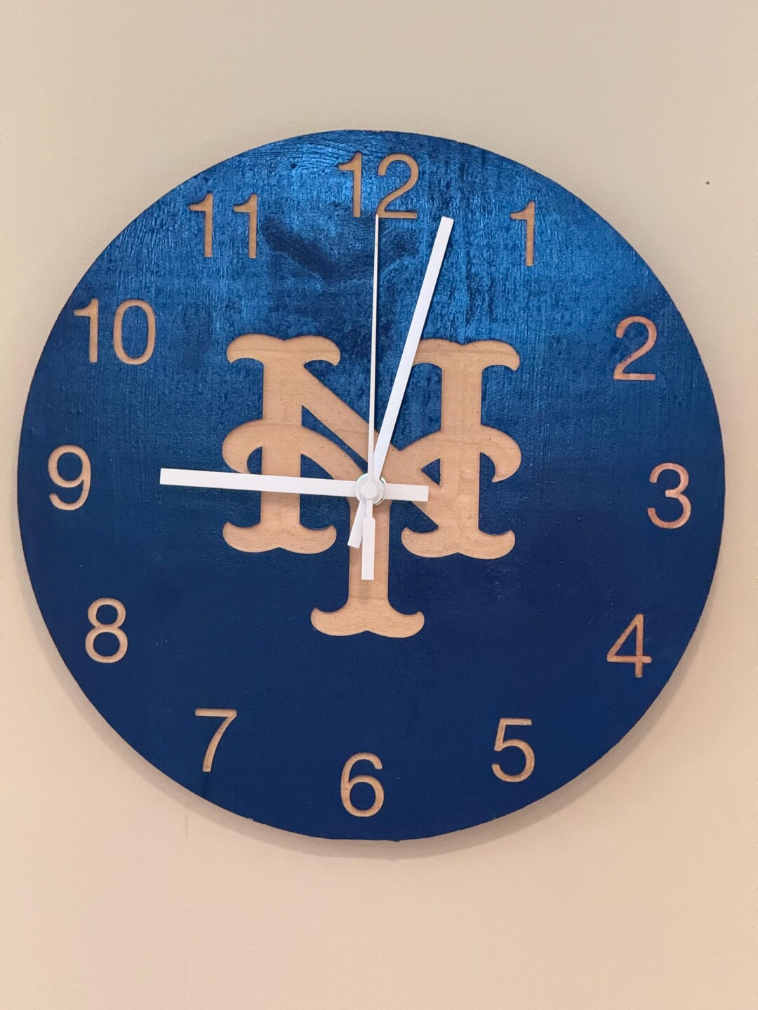 Sports Team Clocks Baseball, Football, Hockey, New York Mets - Etsy