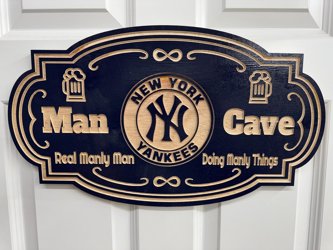 New York Yankees Man Cave Fan Cave Sign. - Etsy