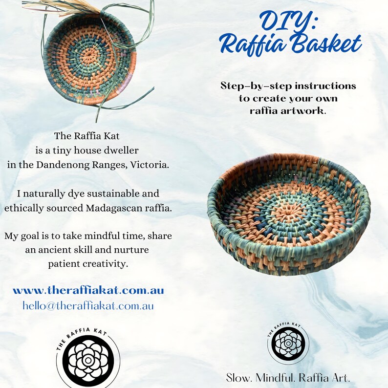 Easy DIY Raffia Basket Pamphlet PDF - Etsy