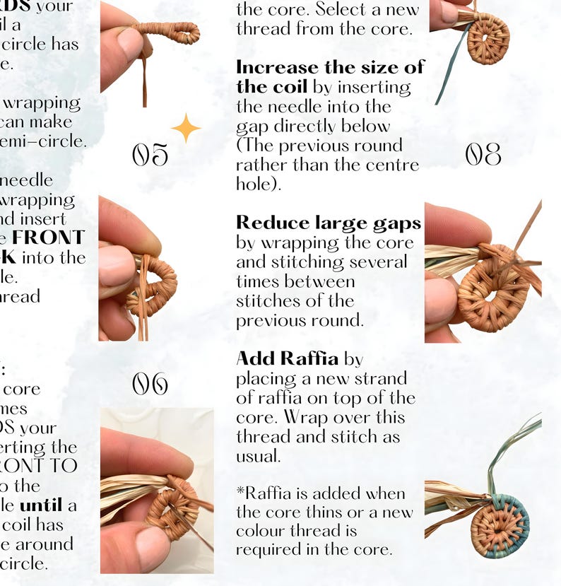 Easy DIY Raffia Basket Pamphlet PDF - Etsy