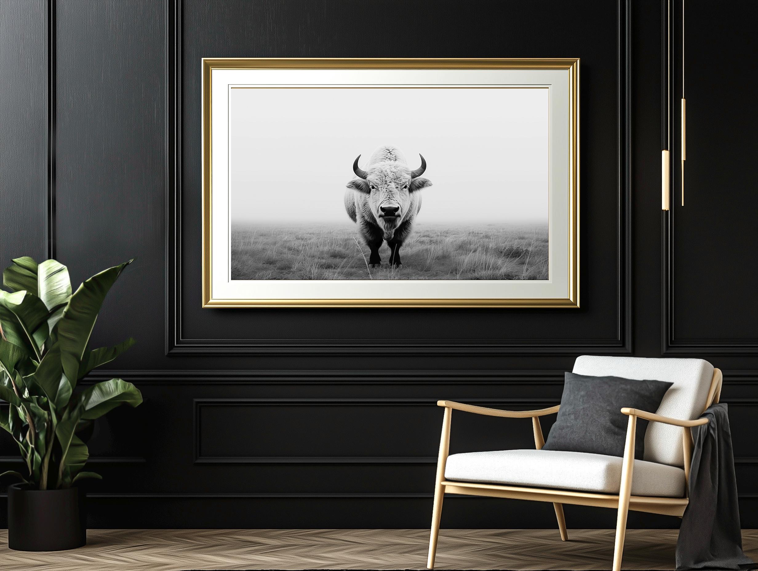 Sacred White Buffalo | Fine Art Photography Print | Black & White - Etsy