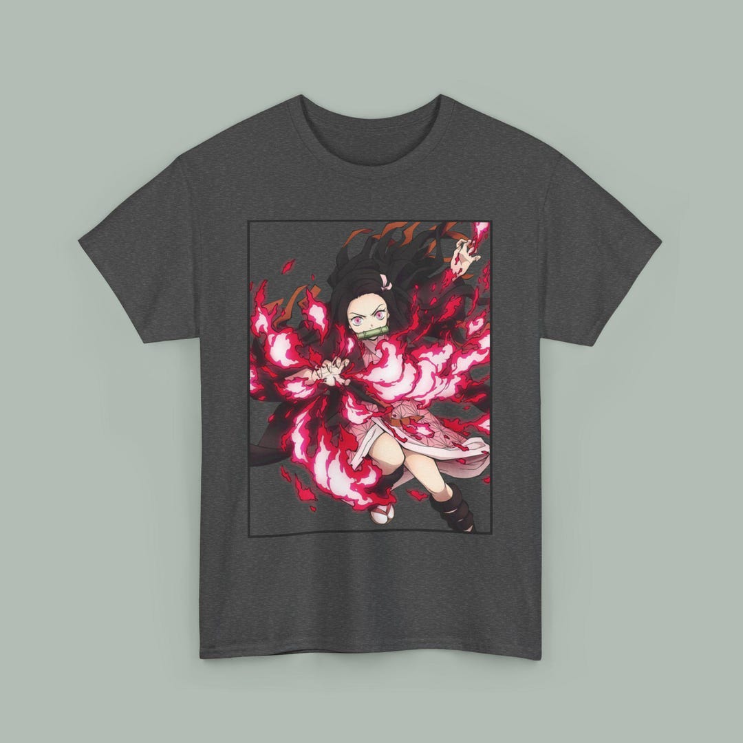 Nezuko Kamado Graphic T-shirt Anime-inspired Design Comfortable Cotton ...