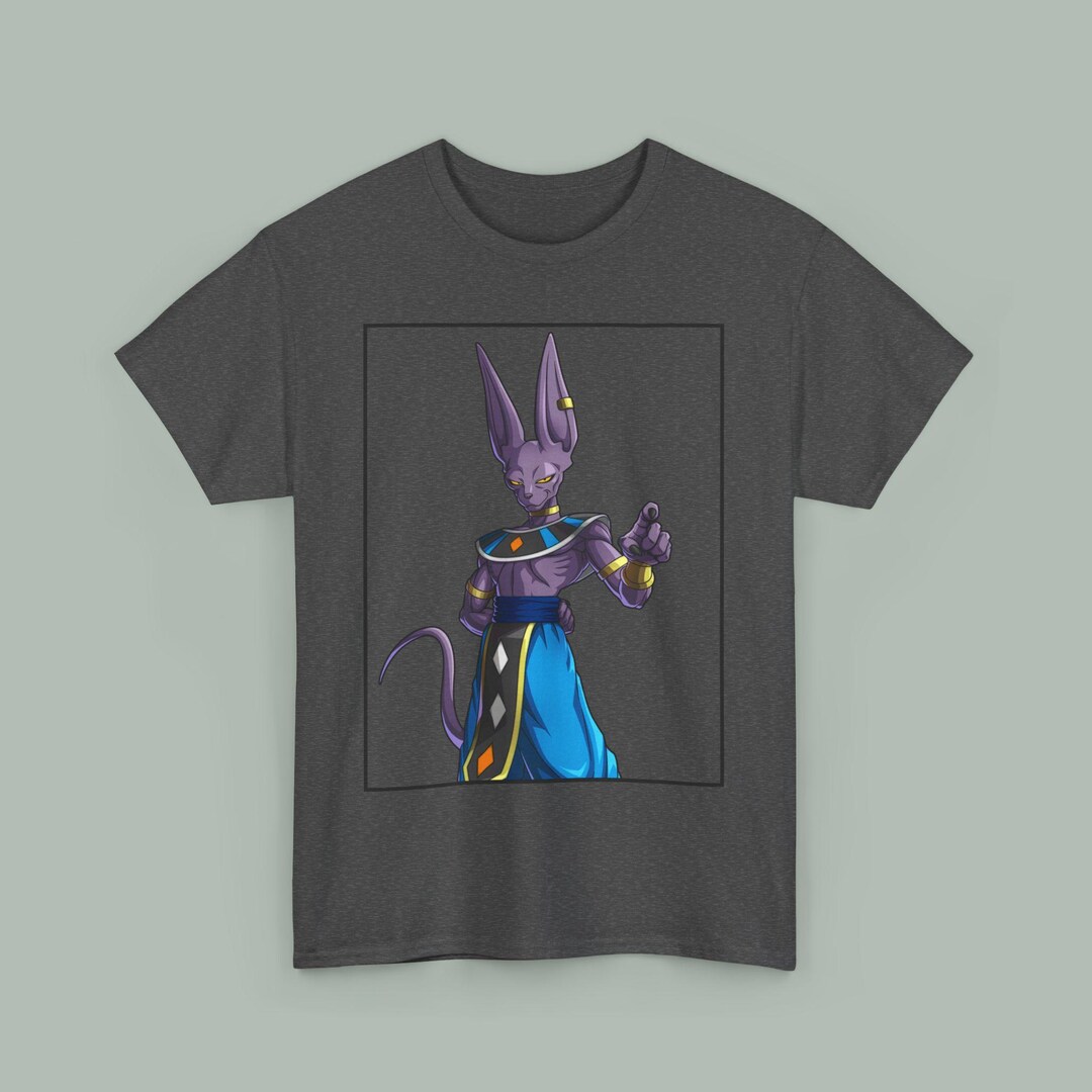 Beerus T-shirt God of Destruction Design Graphic Tee - Etsy