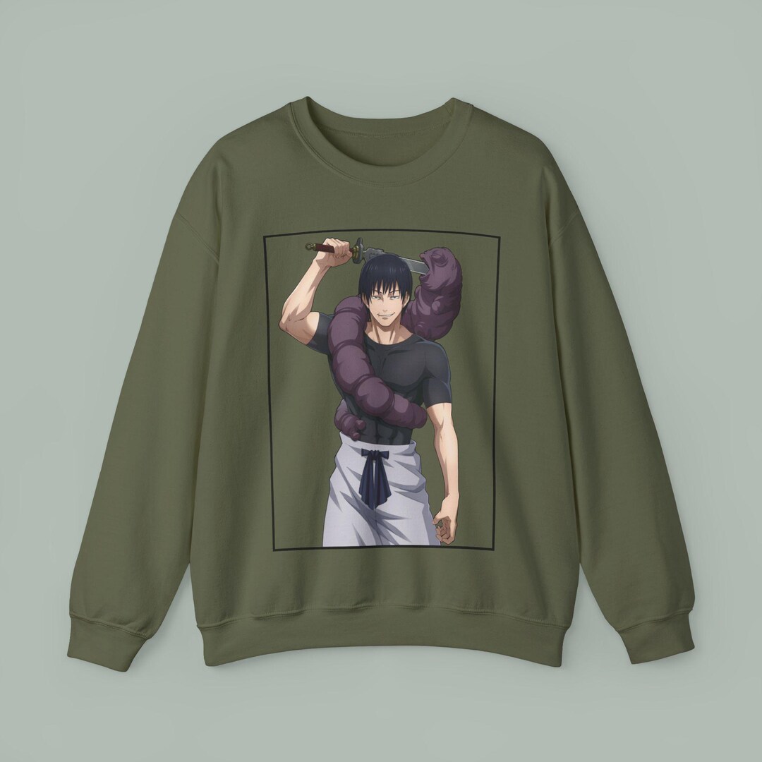 Toji Fushiguro Crewneck Sweatshirt Fearsome Sorcerer Killer Design ...
