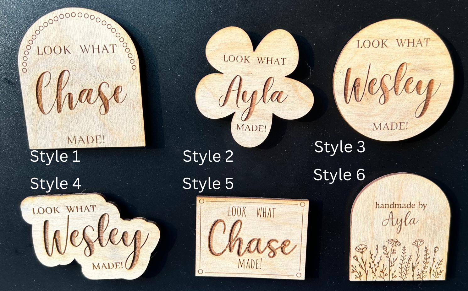 Personalized Magnet, Look What I Made, Kid's Art Display, Fridge Magnet ...