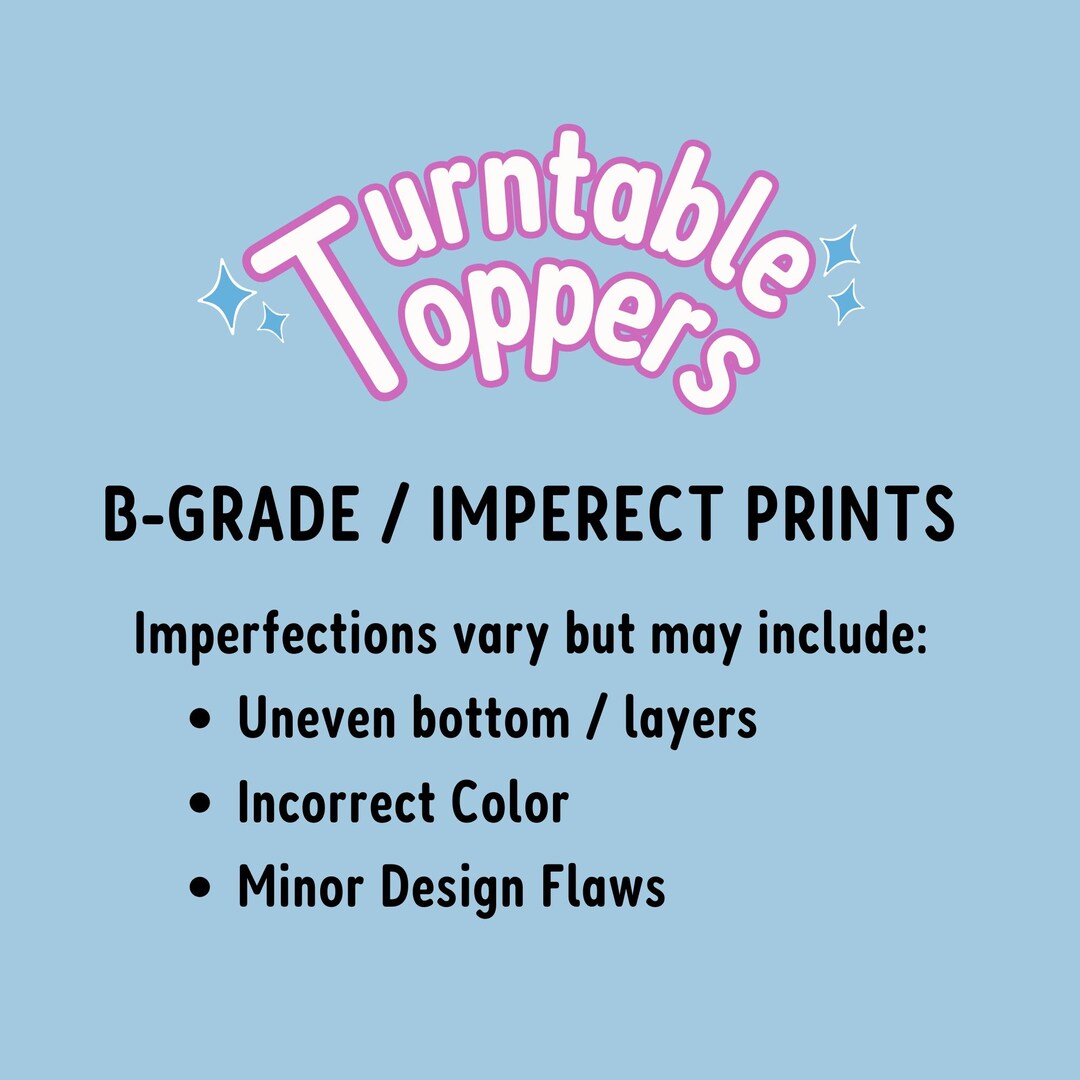 B-grade Turntable Toppers and Displays - Etsy