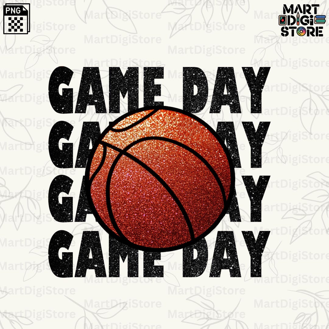 Game Day Png, Basketball Sublimation Design, Basketball Players ...