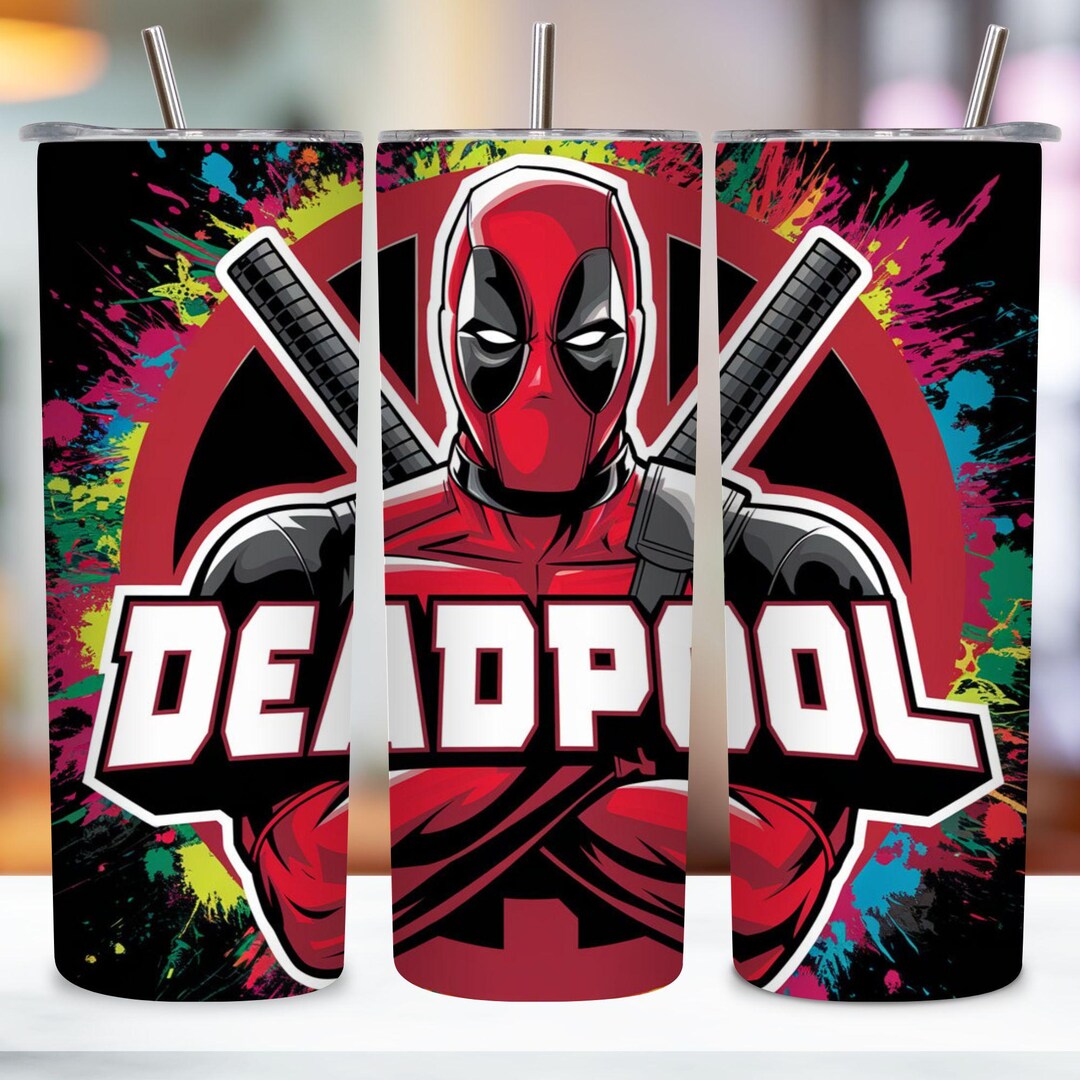 Superhero Tumbler Wrap, Comic Character Design Sublimation for 20oz ...