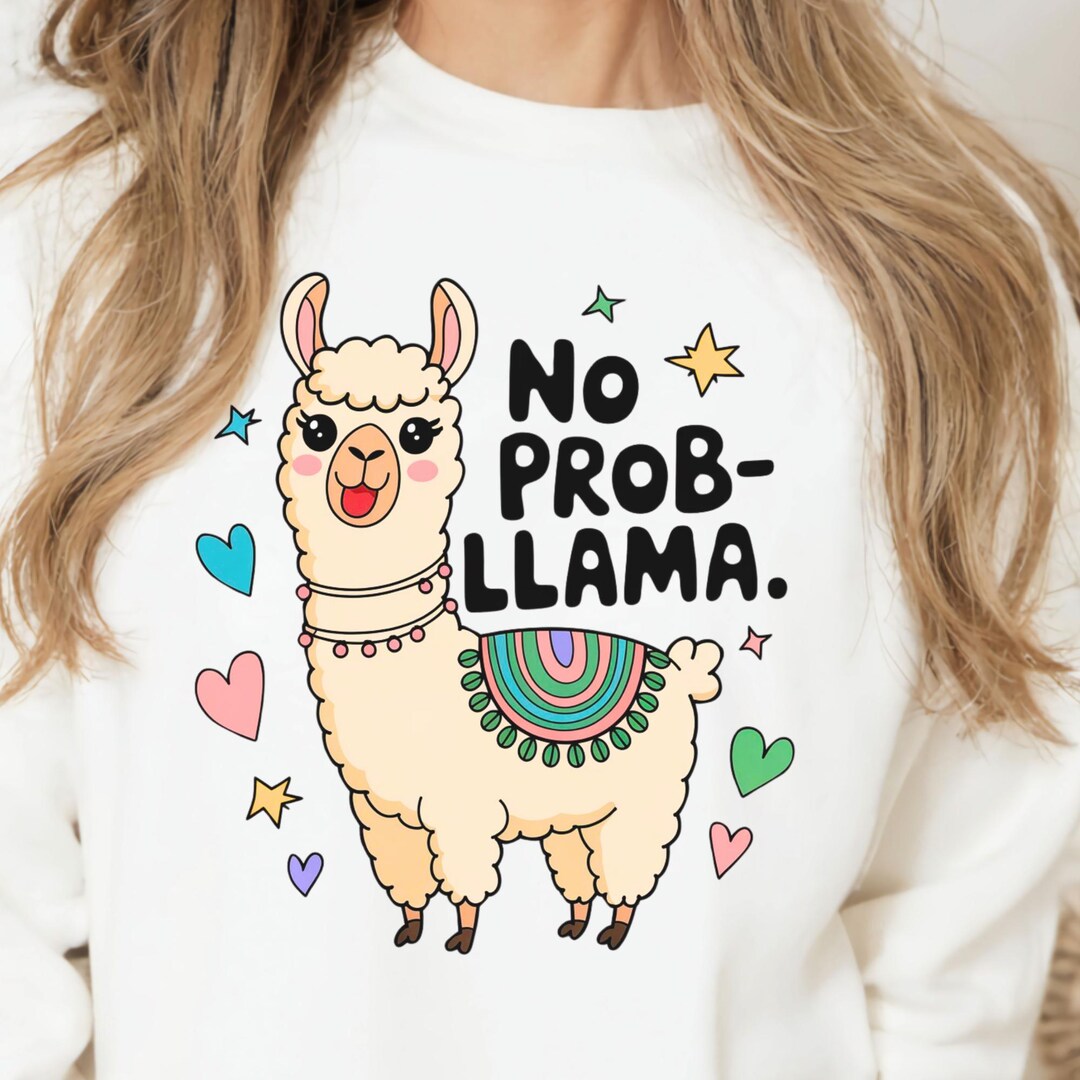 No Prob-llama PNG File, Cute Lamb Art, High Resolution, Best T-shirt ... No Prob-llama PNG File, Cute Lamb Art, High Resolution, Best T-shirt ...