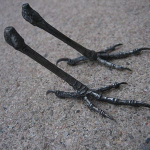 Woodland Crow/blackbird Bronze or Silver Metal Bird Feet Sculptural by ...