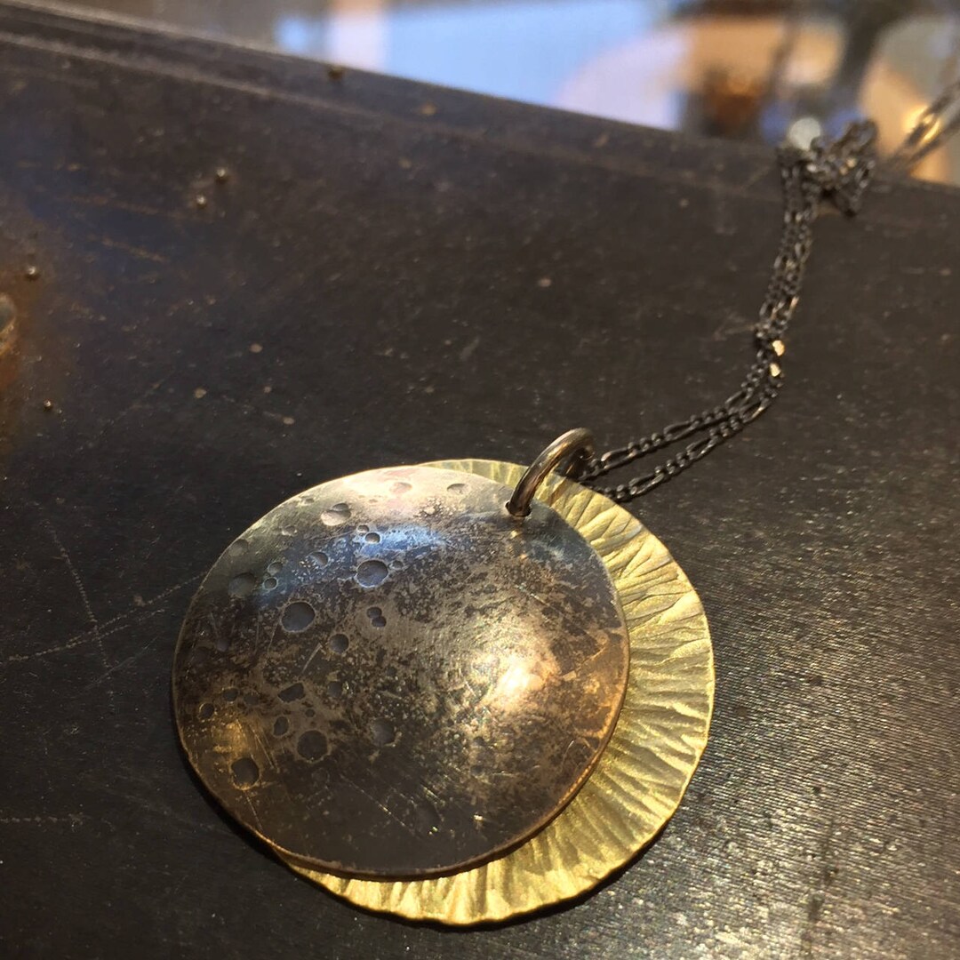 SOLUNA Solar Eclipse Necklace Sterling and Bronze Totality by Ink ...