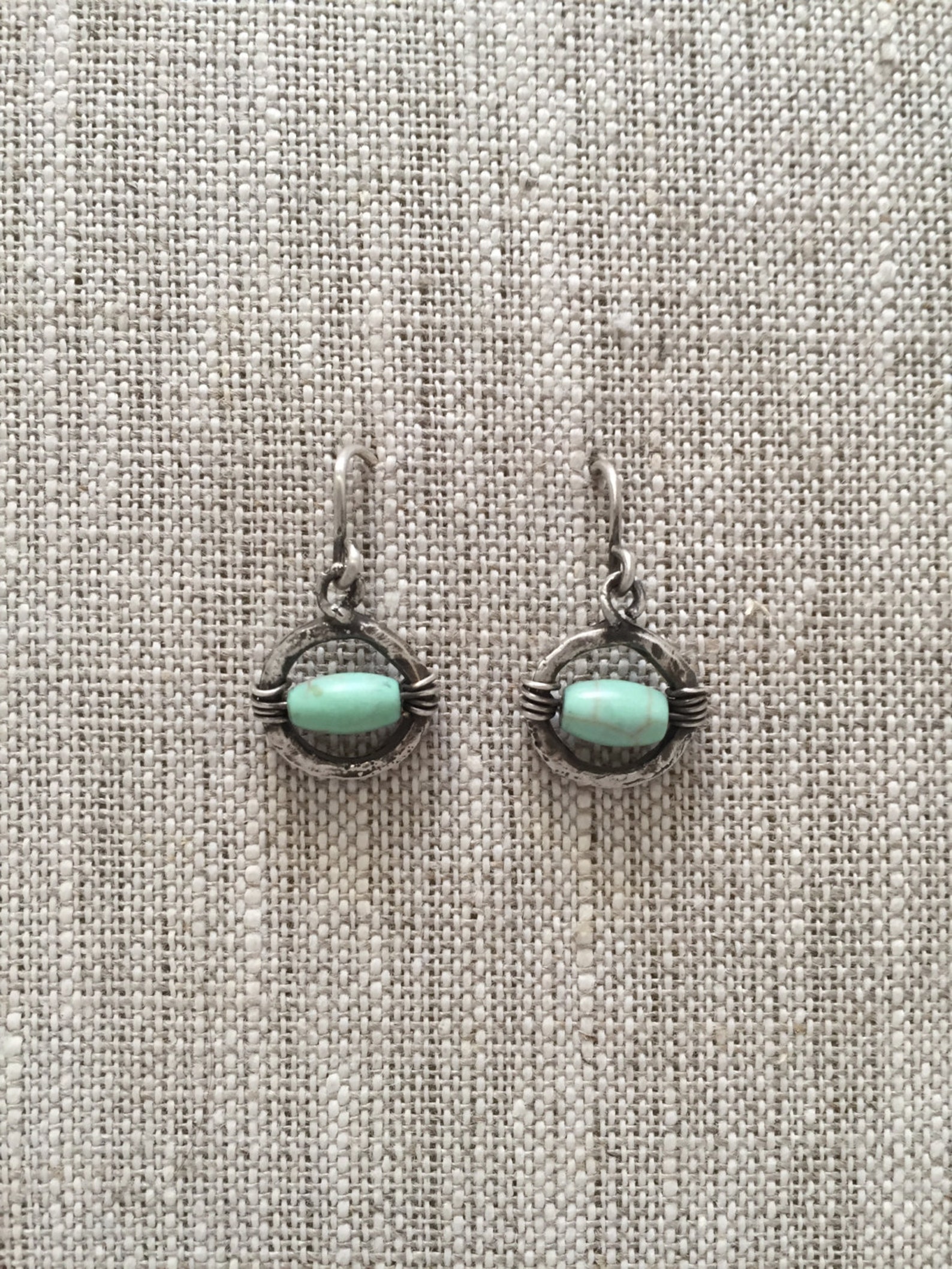 Little Mondo Sterling Silver & Turquoise Earrings | Etsy