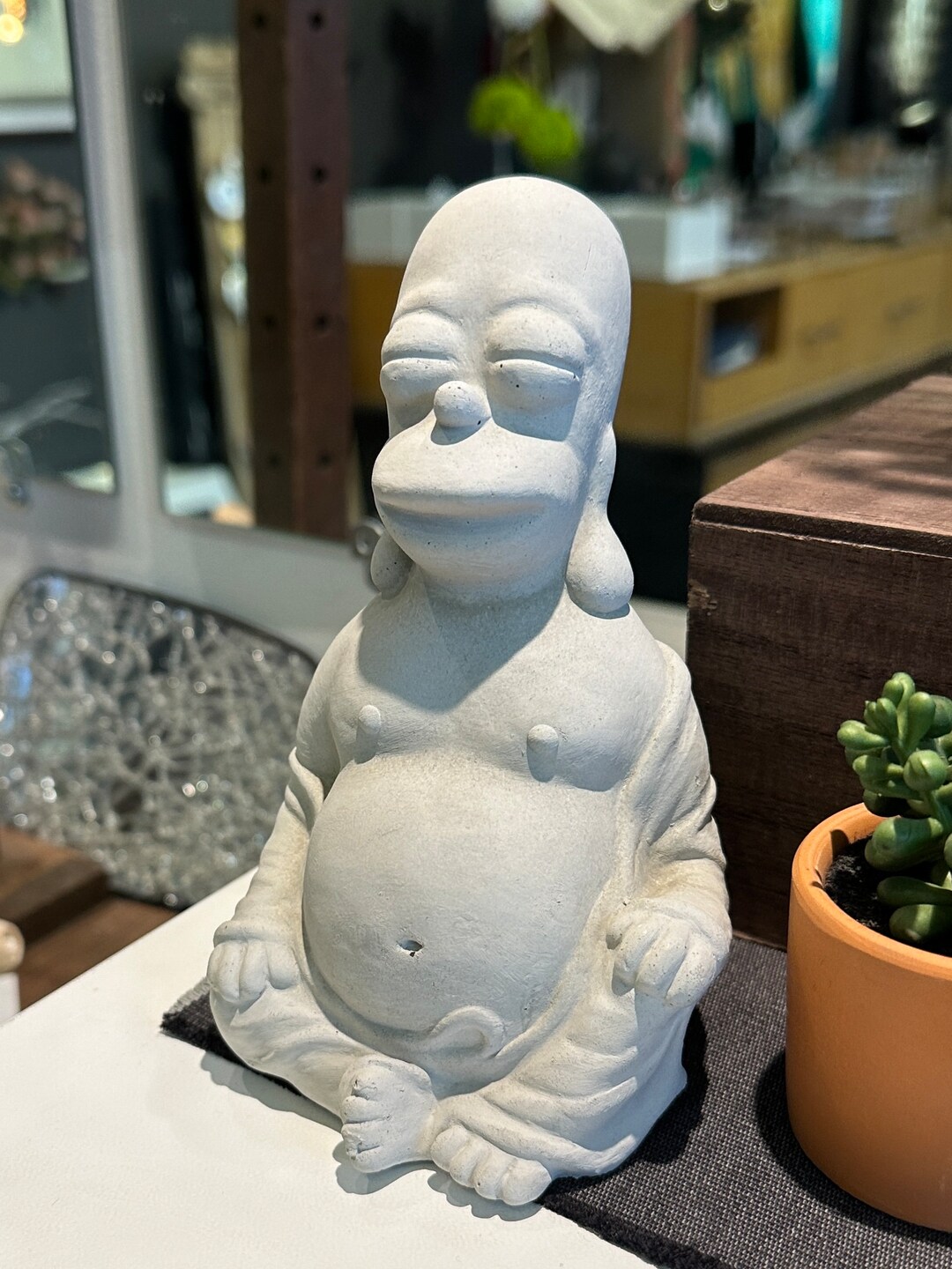 Homer Simpson Buddha Concrete by Jon Ansted - Etsy