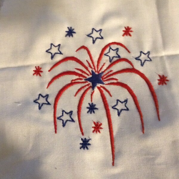 Firework Embroidery - Etsy