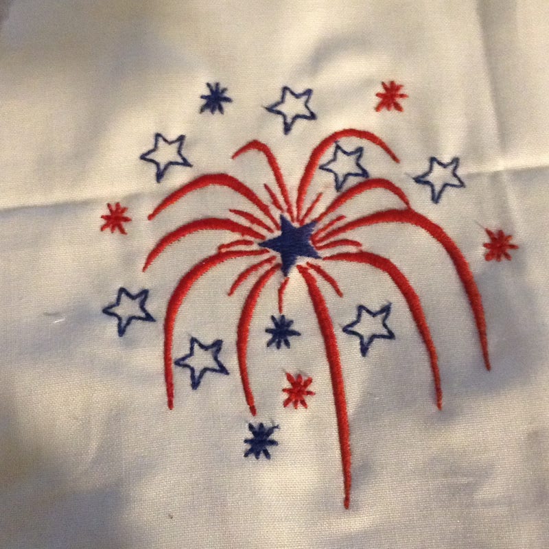 Firework Embroidery - Etsy