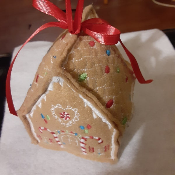 Gingerbread House Embroidery Design - Etsy