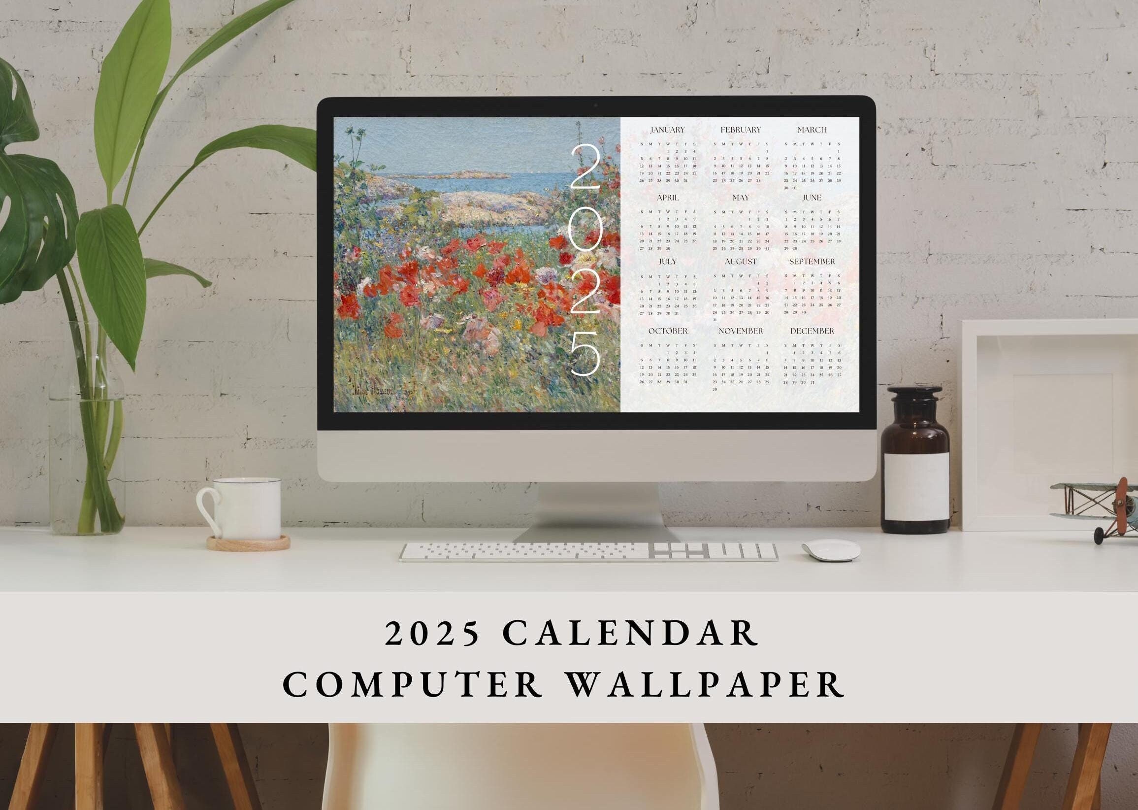 2025 Desktop Wallpaper 2025 Calendar Desktop Background Computer ...