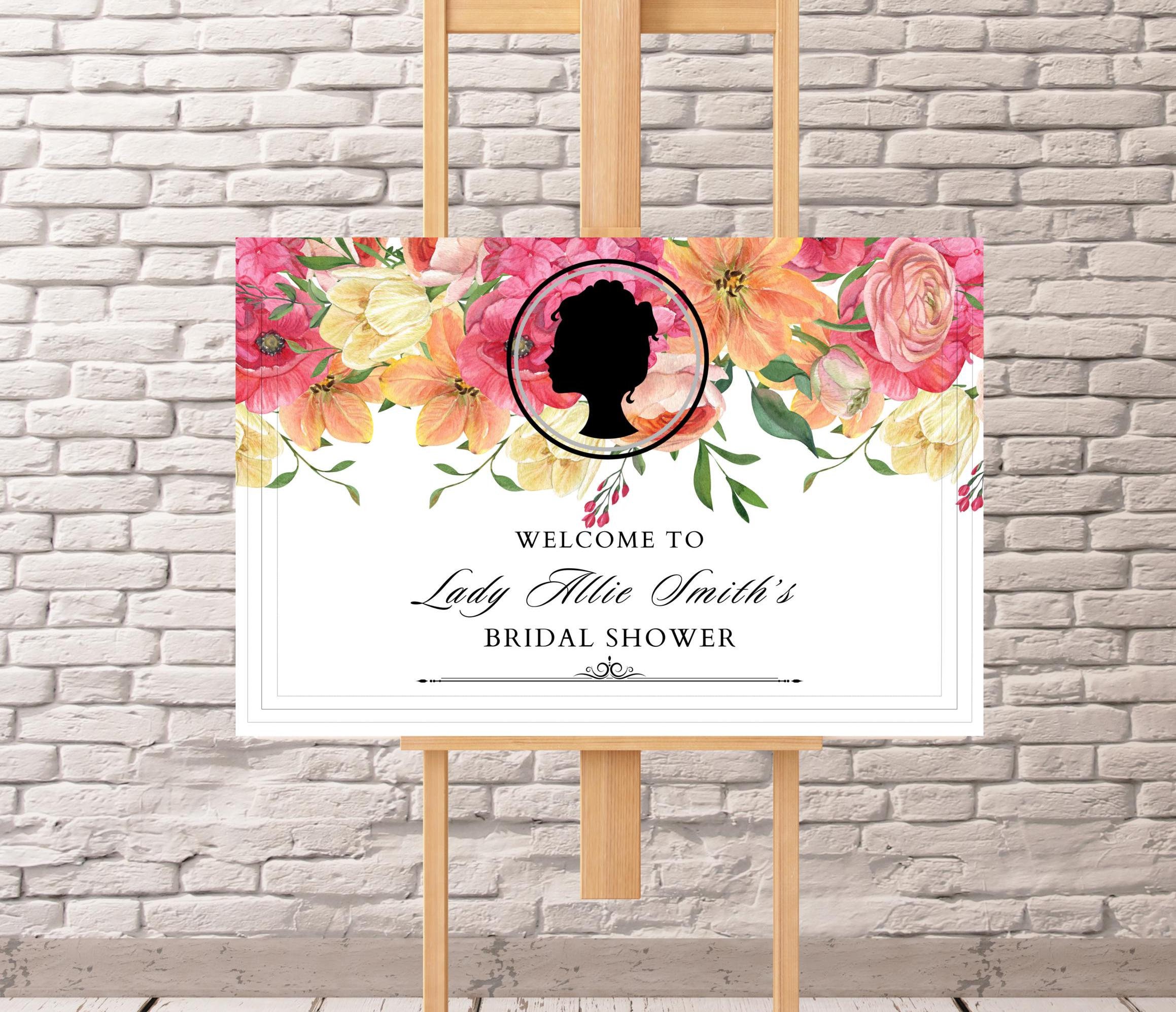 Bridgerton Welcome Sign Bridgerton Bridal Shower Welcome Sign Digital ...