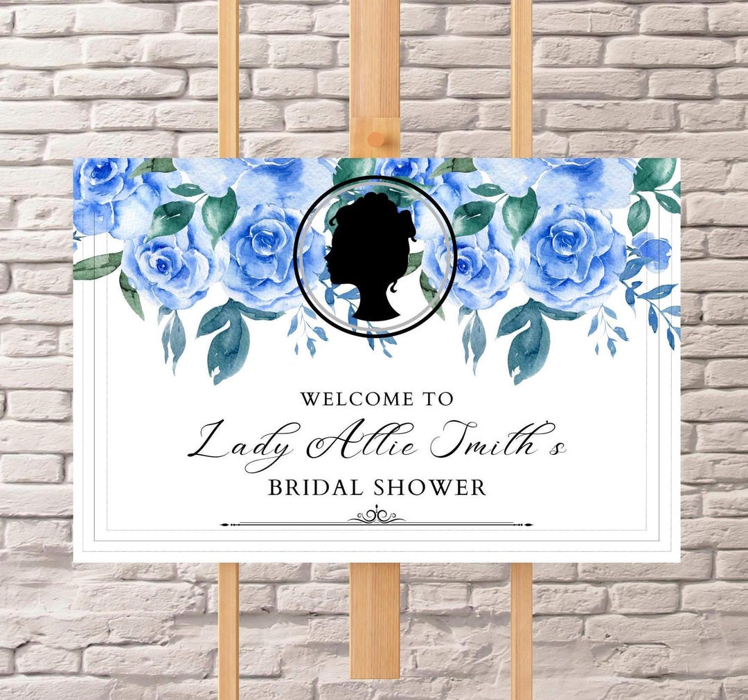 Bridgerton Bridal Shower Sign Digital Template Bridgerton Theme Welcome ...