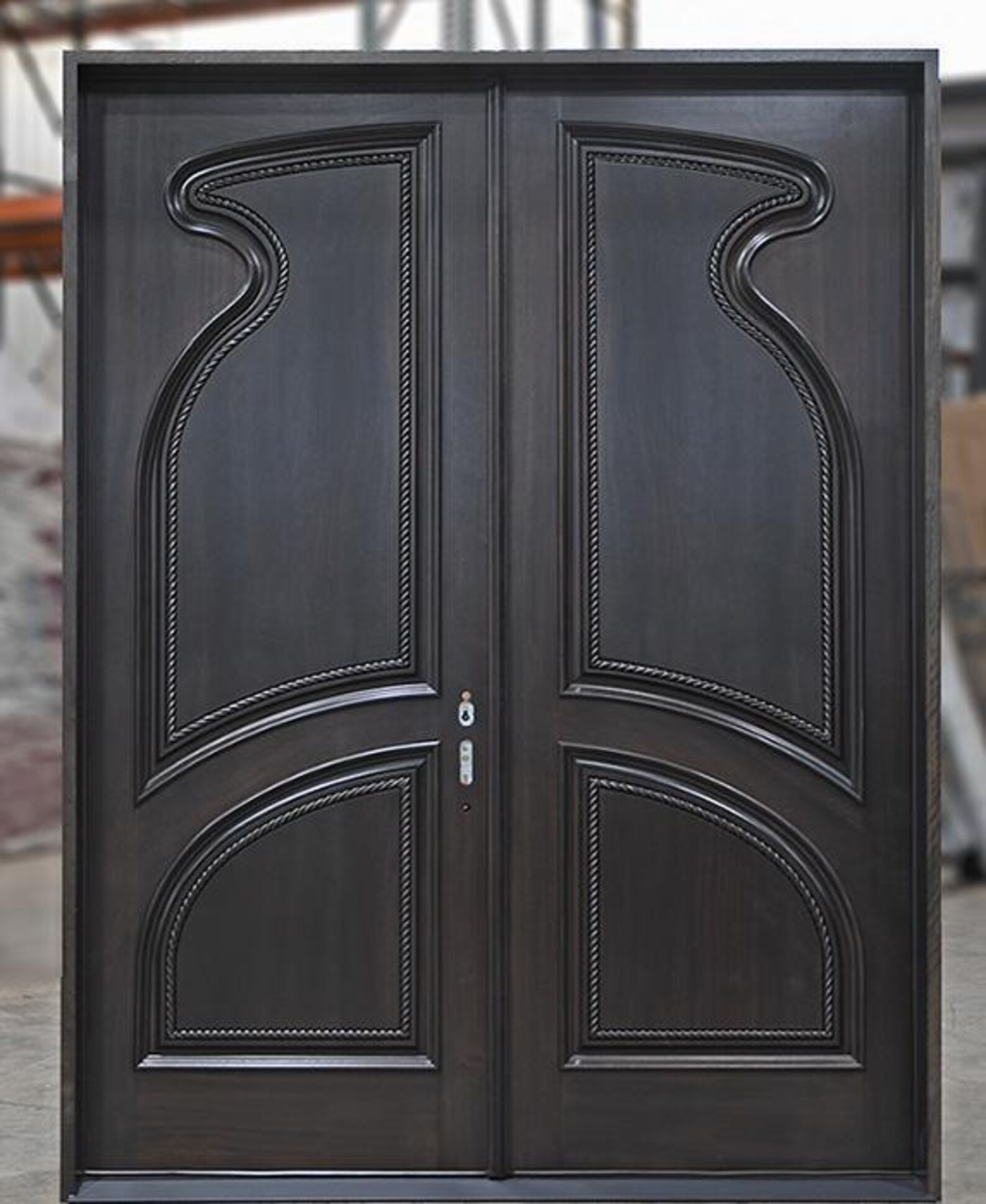 Custom Hand Carved Sapele Doors, Solid Wood Doors, Custom Doors ...